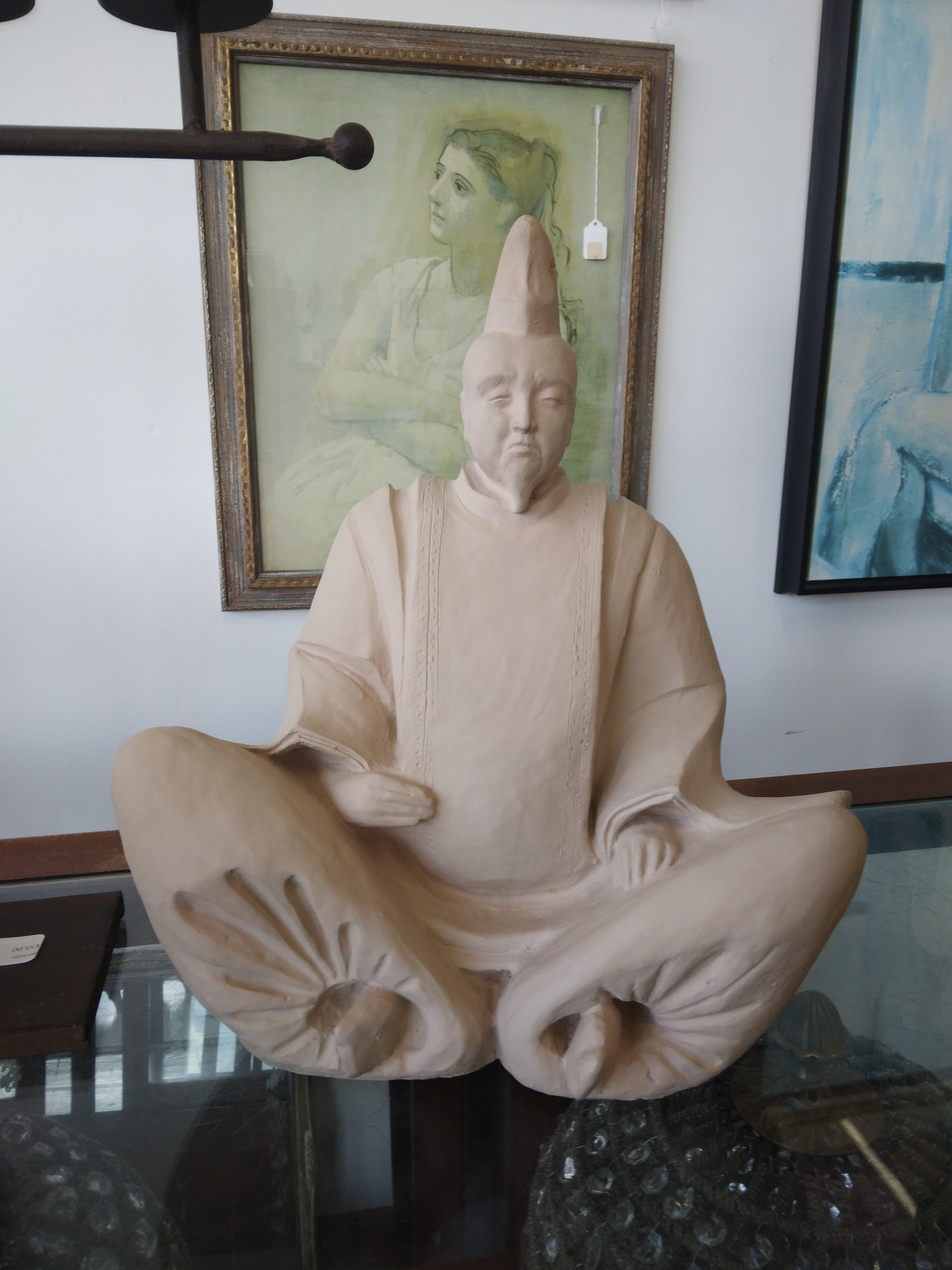 Vintage Austin Productions Samurai Sculpture, "Uesugi Shogun Adviser ...