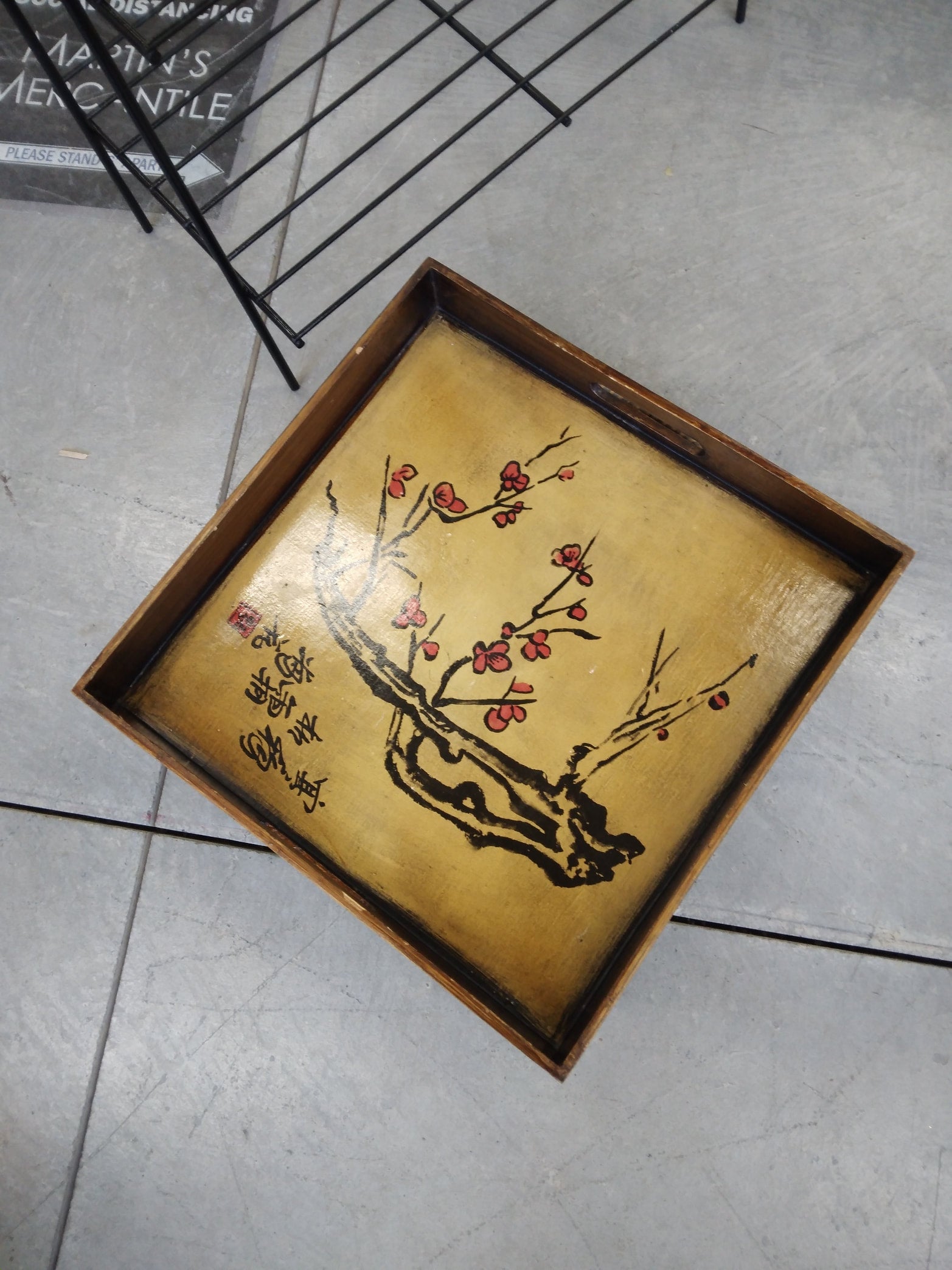 Vintage Oriental Serving Tray | MARTIN'S MERCANTILE